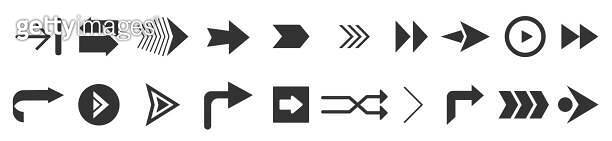 Web Arrows set icons. Arrow icon. Arrow vector collection. Modern ...