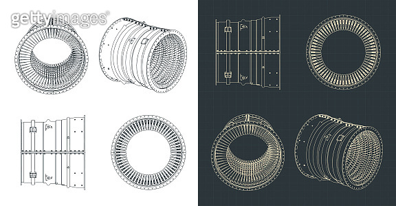 Compressor stator case from turbo jet (1333277484) 일러스트, 무료 일러스트 - 게티이미지뱅크