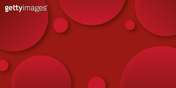 Red circle with shadow on red background, panoramic layout. (1352192655 ...