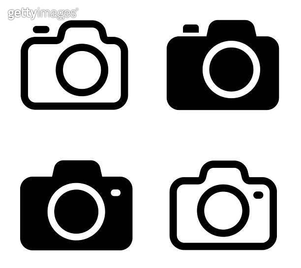 Photography camera icon set. Minimalistic cameras sumbol collection ...