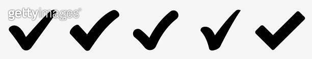 Check mark icons set. Check marks symbol collection. Simple check mark. Quality sign icon ...
