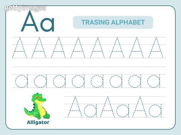 Alphabet tracing practice Letter A. Tracing practice worksheet ...