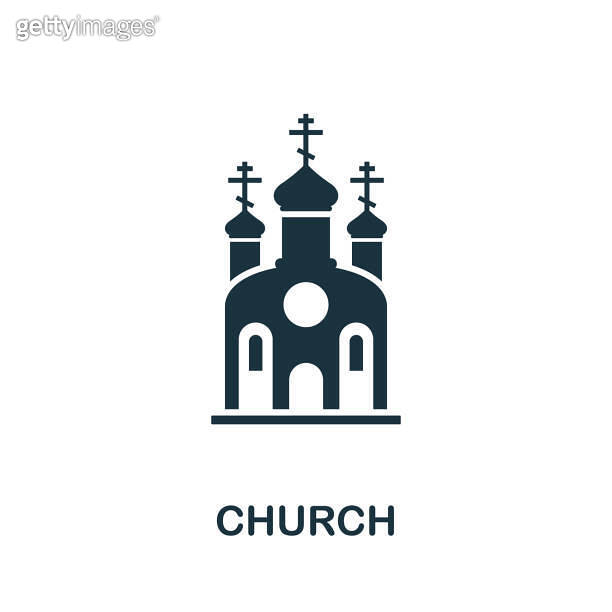 Church vector icon symbol. Creative sign from buildings icons ...