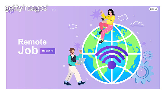 People in free internet zone using mobile gadgets. Vector illustration ...