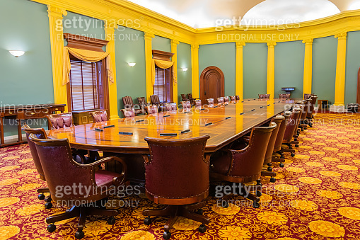 Senate Majority Conference room of New Jersey State House in Trenton ...