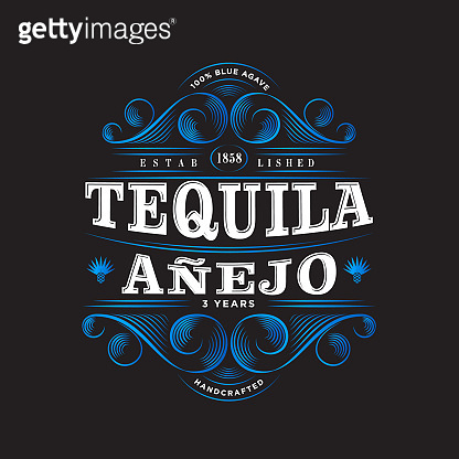 Tequila Anejo Logo. Tequila label. Premium Packaging Design ...
