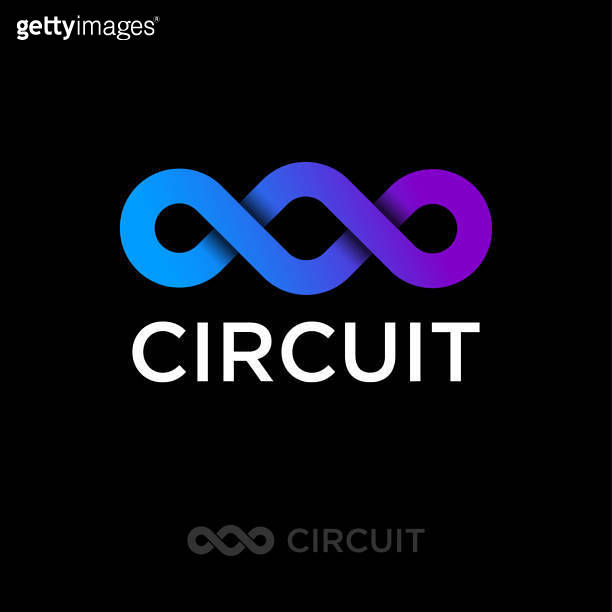 Circuit, Infinity emblem, like ribbon. Infinity abstract emblem. 이미지 ...