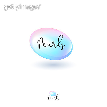 Pearl symbol. Pearl bead and handwritten letters. 이미지 (1306177847) - 게티 ...