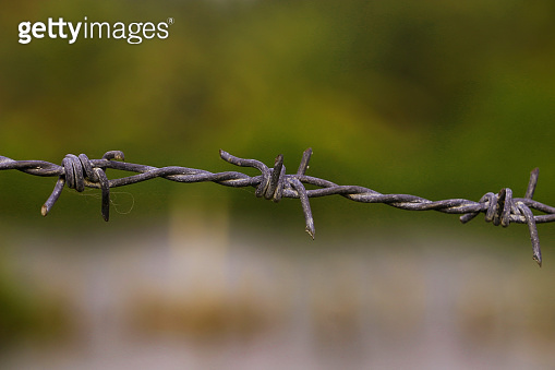 steel chain with spike fence for the safety and security purpose ...