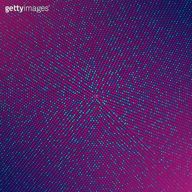 Abstract glowing pink and blue dotted pattern. Modern simple shiny ...