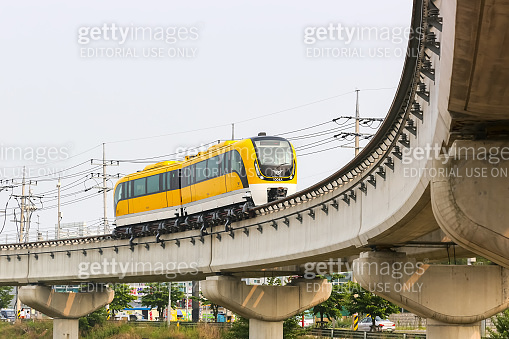 Seoul Incheon Airport Maglev magnetic levitation train in South Korea ...