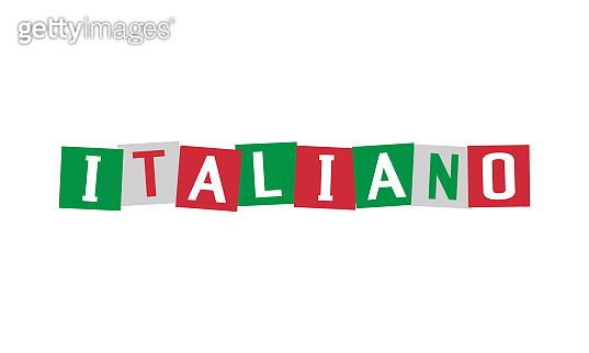 italiano - italian written in national language, characters in ...