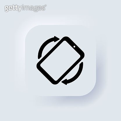 Rotate Mobile phone icon. Mobile screen rotation. Turn your device ...