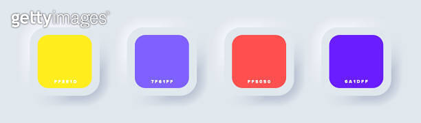 Neon Colour Guide Palette Catalog Multicolor Green Purple Yellow