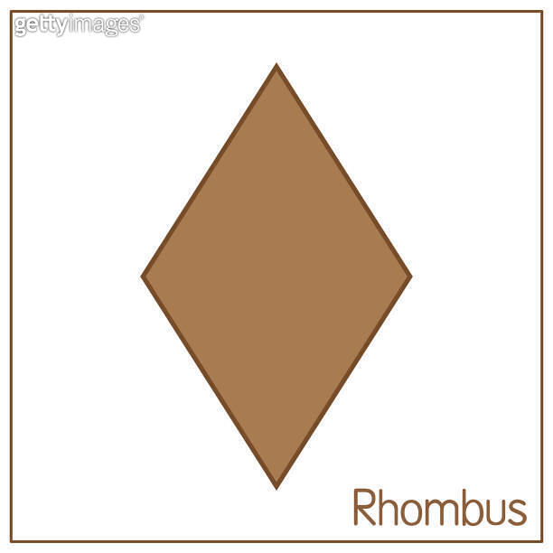 Colored rhombus diamond shapes. Suitable for preschool coloring ...