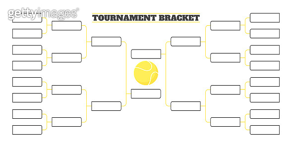16 team tournament bracket championship template flat style design ...