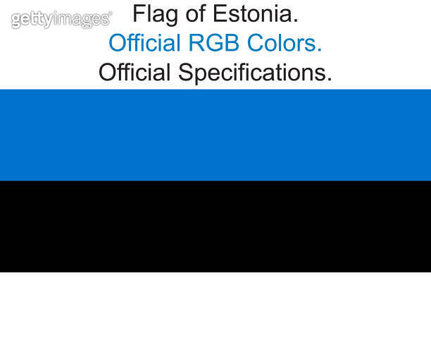 Estonian Flag (Official RGB Colors, Official Specifications) 이미지 ...