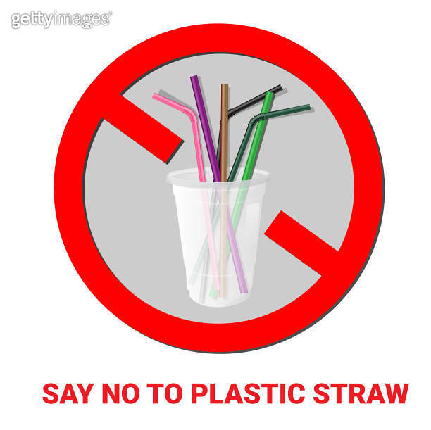Stop using Plastic straws, Stop plastic pollution-Reduce. 이미지 ...