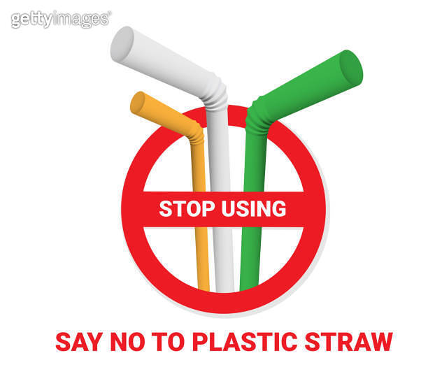Stop using Plastic straws, Stop plastic pollution-Reduce 이미지 ...
