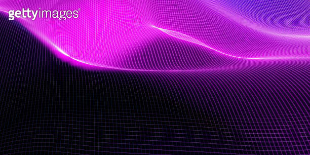 mesh wave structure curve background purple and blue gradient macro ...
