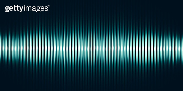 Music sound waves Pulse wave graph Frequency and spectrum separately on ...