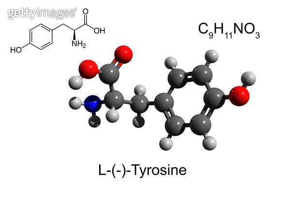 Chemical formula, structural formula and 3D ball-and-stick model of L ...