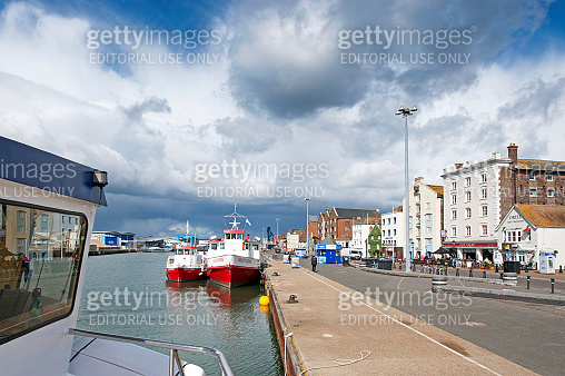 Poole Quay view, Poole Harbour, Dorste, England, 이미지 (1316598575) - 게티이미지뱅크
