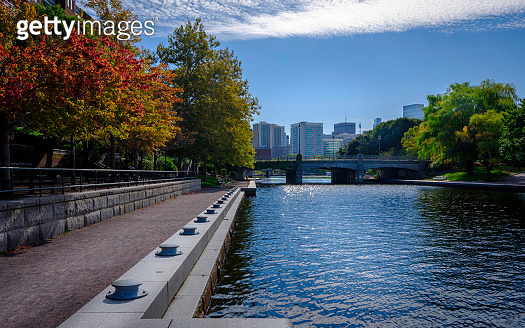 Harmony of Nature and Civilization. Tranquil Autumn Landscape with ...