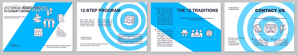 Alcohol addiction recovery center brochure template 이미지 (1320317513 ...