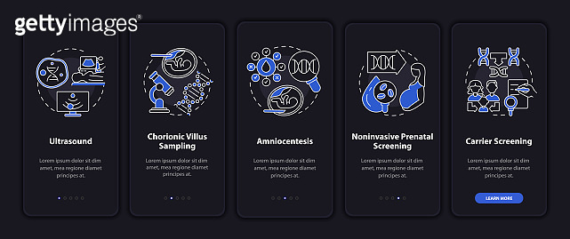 Genetic Diseases Testing Onboarding Mobile App Page Screen With Concepts 이미지 1317400429 게티이미지뱅크