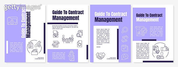 Guide to contract management brochure template (1301398418) - 게티이미지뱅크