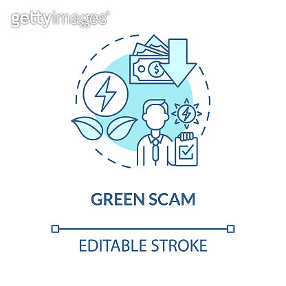 Green scam concept icon (1333697606) - 게티이미지뱅크