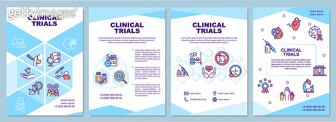 Clinical trials brochure template 이미지 (1311248816) - 게티이미지뱅크