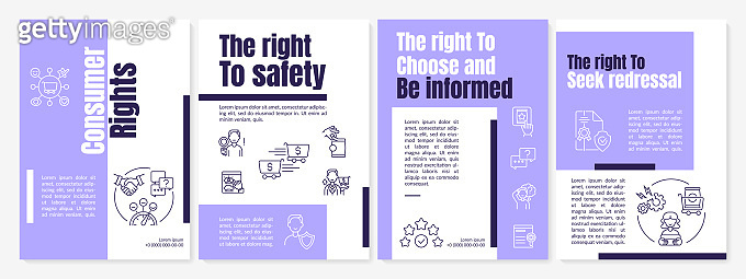 Consumer rights brochure template 이미지 (1311624820) - 게티이미지뱅크