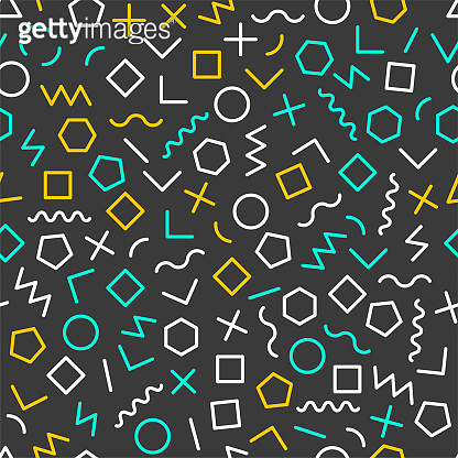 Geometric abstract background. Seamless creative retro pattern with ...