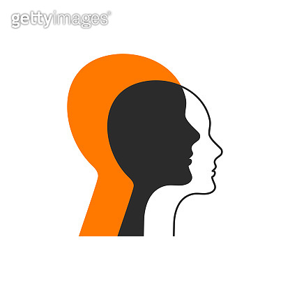 Two abstract human profiles. Symbol of therapy (1353441687) 일러스트, 무료 ...