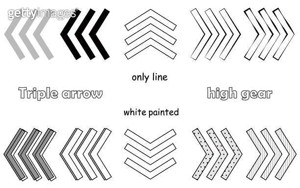 Acceleration, high speed, fast turning triple design arrow set 이미지 ...