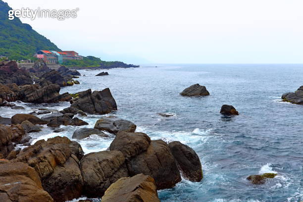 Beiguan Tidal Park at Northeast coast of Taiwan (New Taipei City and ...