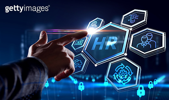 Business, Technology, Internet and network concept. Human Resources HR ...
