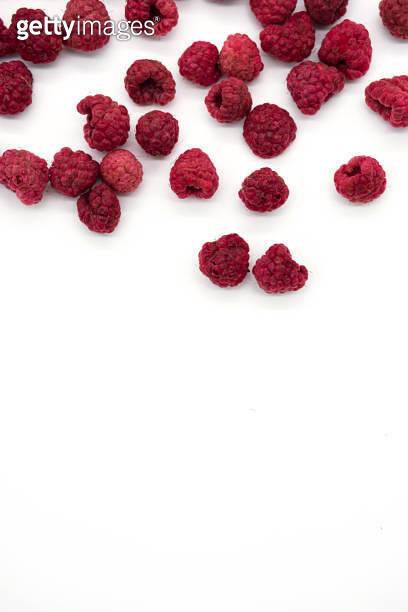 Home cooked, dehydrated raspberry berries. Dried, organic raspberries ...