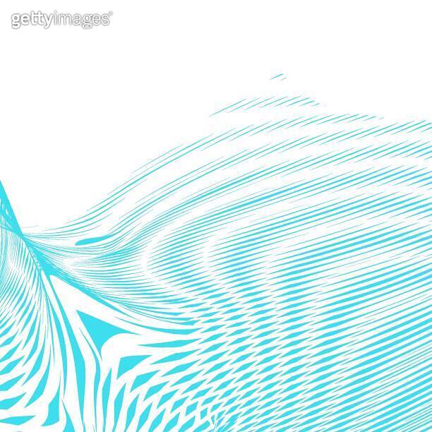 Light dynamic mono color wavy abstract background with deformation ...