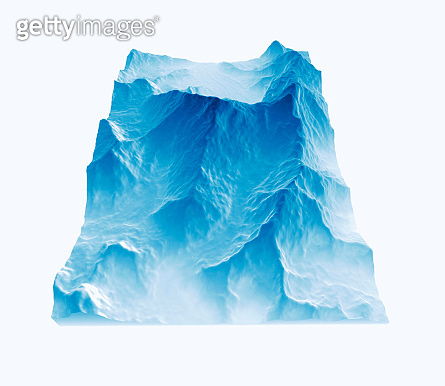 Satellite view of Mount Everest, Lhotse I, Nuptse, base camps for the ...