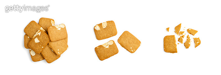 Ginger Snap Isolated, Rectangular Ginger Nut, Biscuit Square Cookies ...