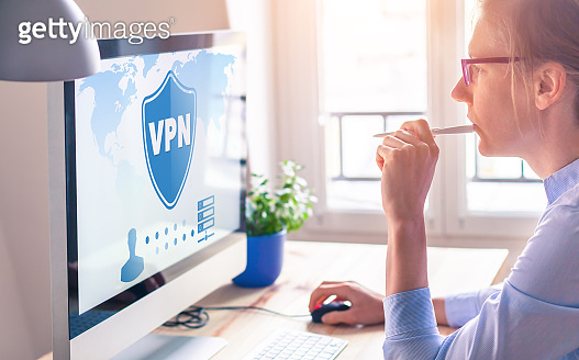 VPN secure connection for freelancer Person using Virtual Private ...