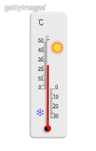 Celsius scale thermometer for measuring weather temperature ...