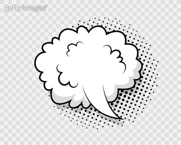 Comic boom cloud. Pop art speech bubble. Vector illustration ...
