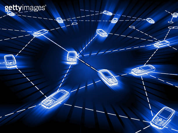 5G mobile phone network connection technology 이미지 (1308124223) - 게티이미지뱅크