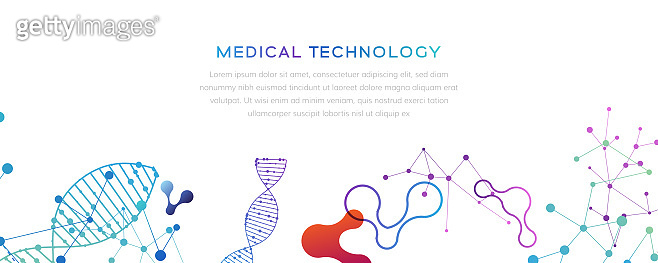 Medical technology banners. Pharmacy, biotechnology, laboratory concept ...