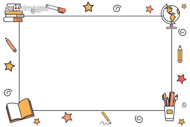 Frame, border for school schedule, award diploma, calendar 이미지 ...