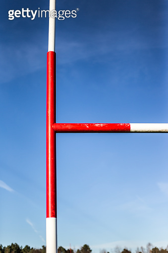 detail of the sticks on a rugby field 이미지 (1347188930) - 게티이미지뱅크